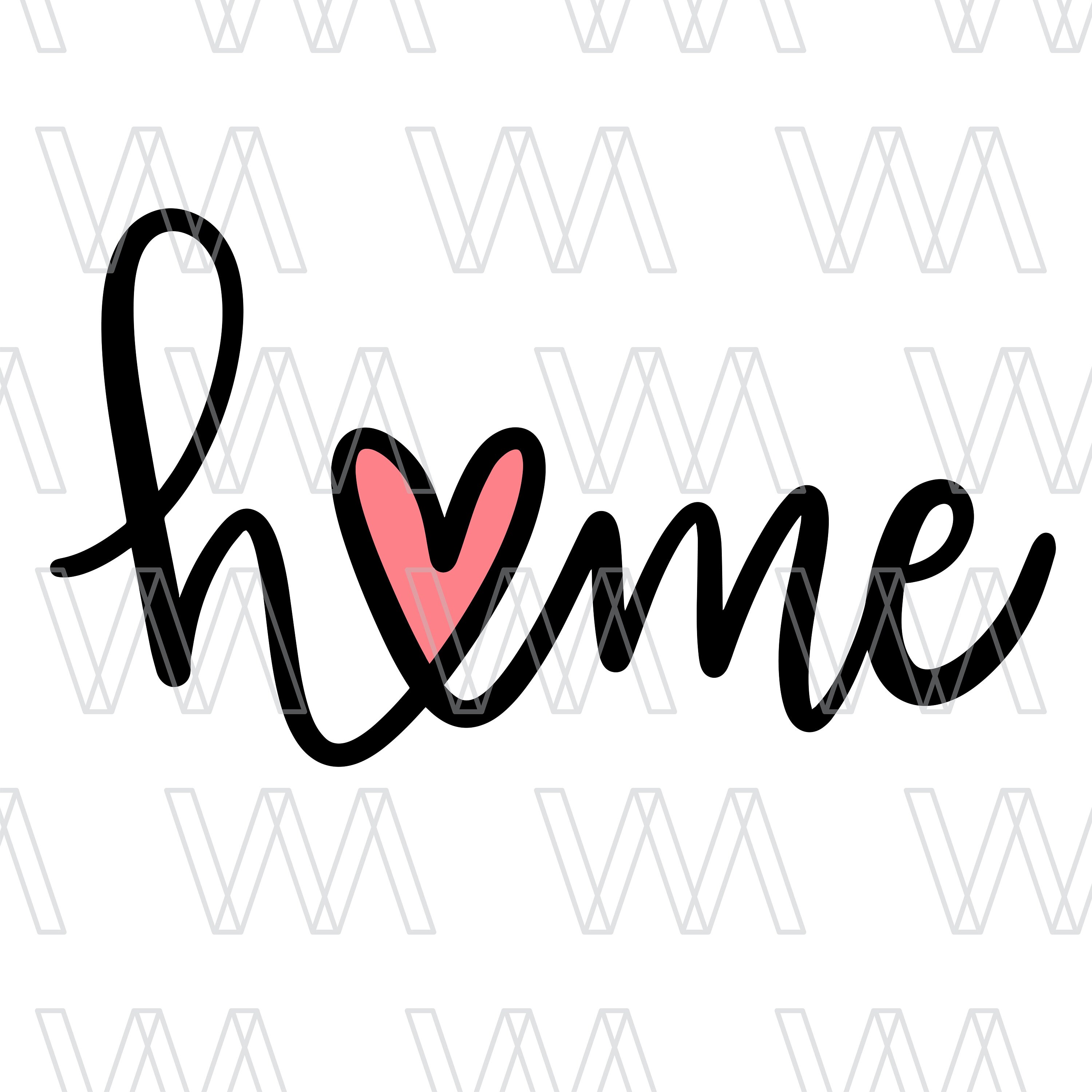 Home SVG Heart SVG Instant Download File SVG for Cricut - Etsy