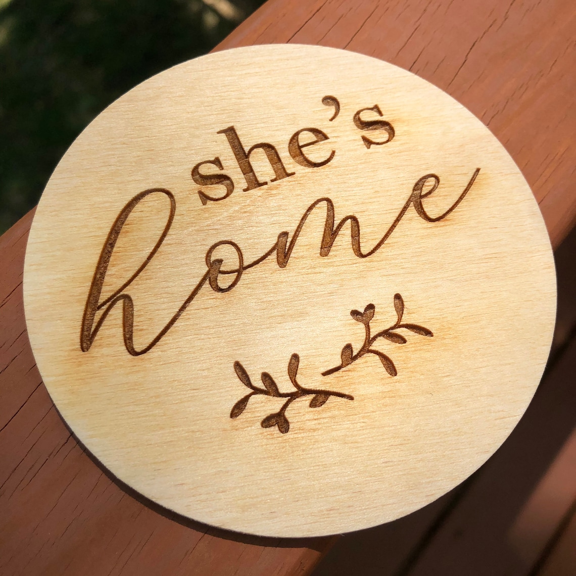 Baby Announcement Sign She's Home Sign Newborn Photo | Etsy