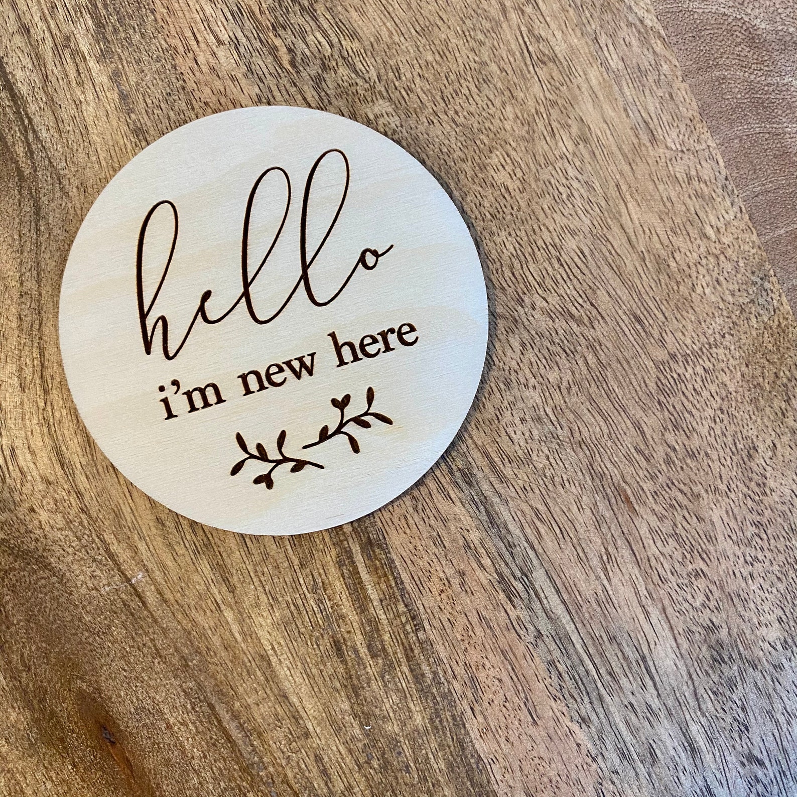 Hello I'm New Here Sign Baby Announcement Sign Newborn | Etsy