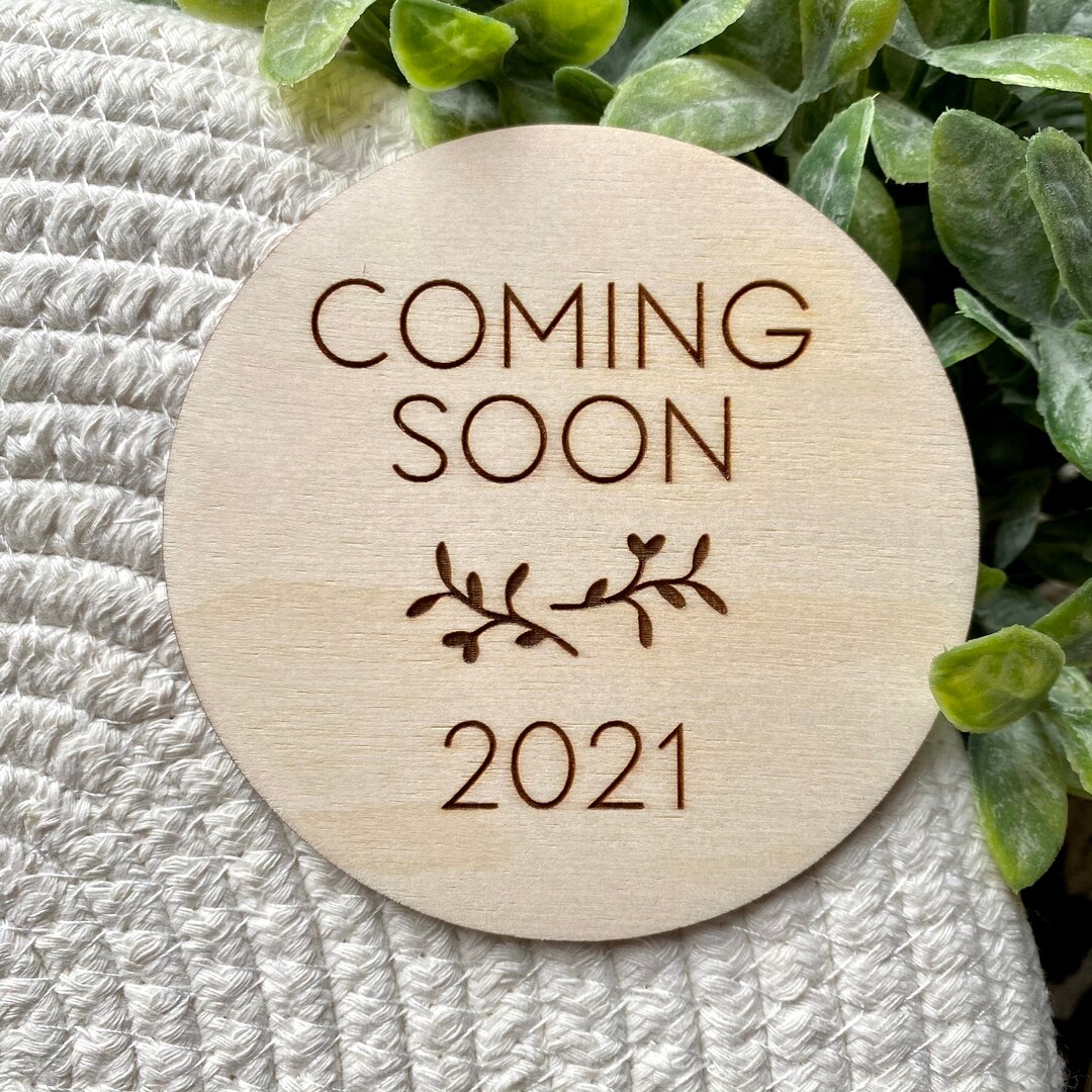 Coming Soon 2021 Sign, Baby Announcement Sign, Newborn Photo Sign ...