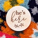 He's Here Sign, Baby Announcement Sign, Newborn Photo Sign, Birth Sign ...
