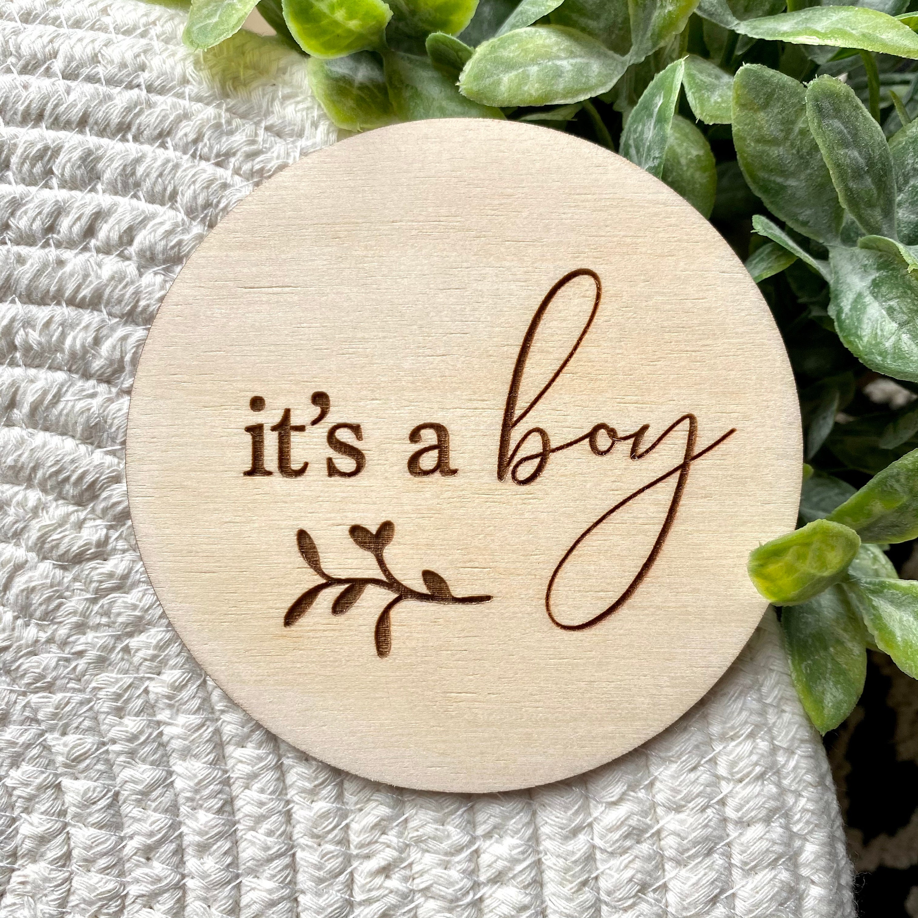It's a Boy Sign, Baby Announcement Sign, Newborn Photo Sign, Birth Sign ...