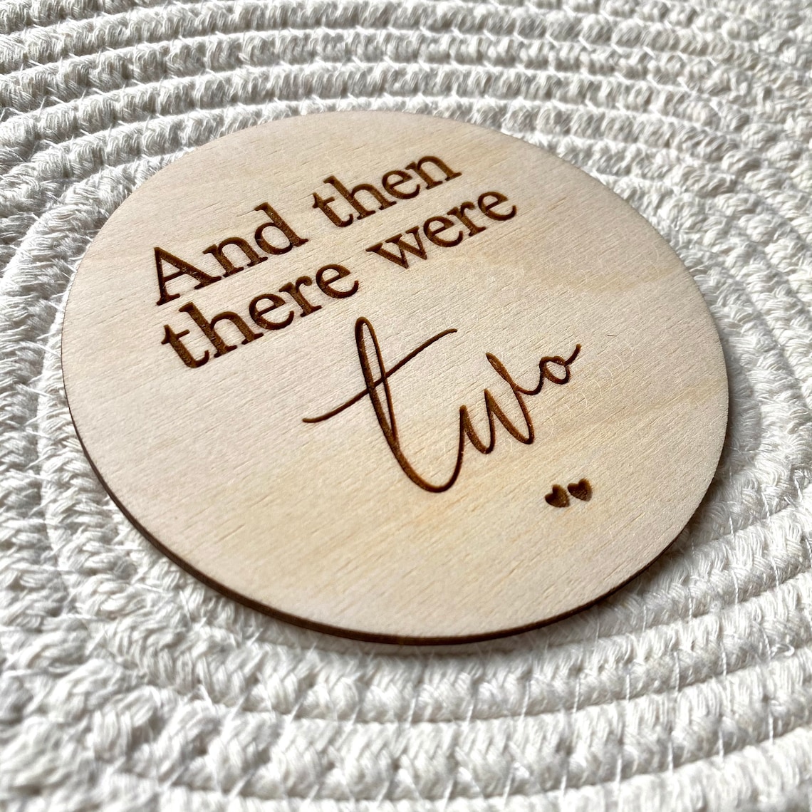 And Then There Were Two Sign Baby Announcement Sign Newborn - Etsy