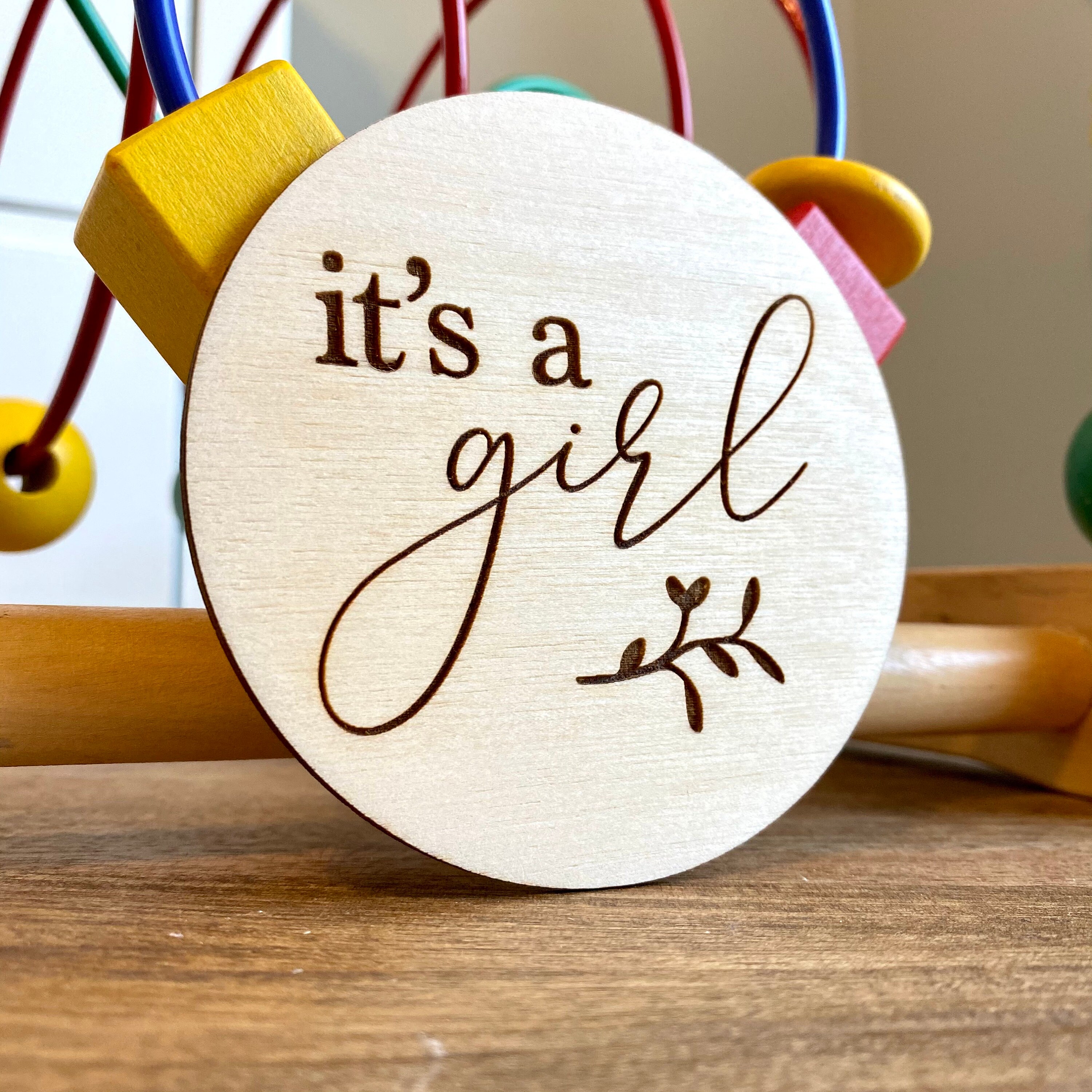 It's a Girl Sign Baby Announcement Sign Newborn Photo - Etsy