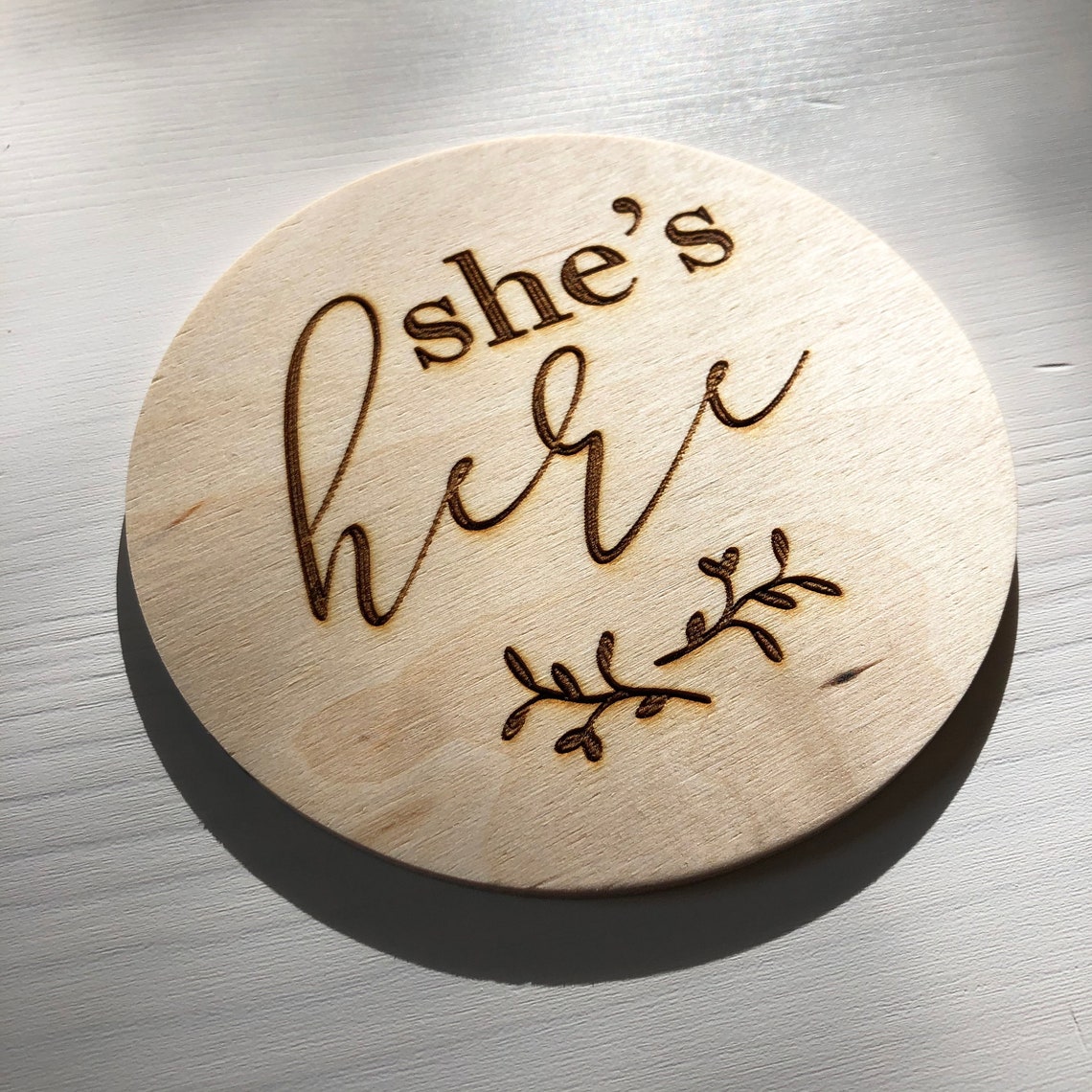 She's Here Sign Baby Announcement Sign Newborn Photo - Etsy