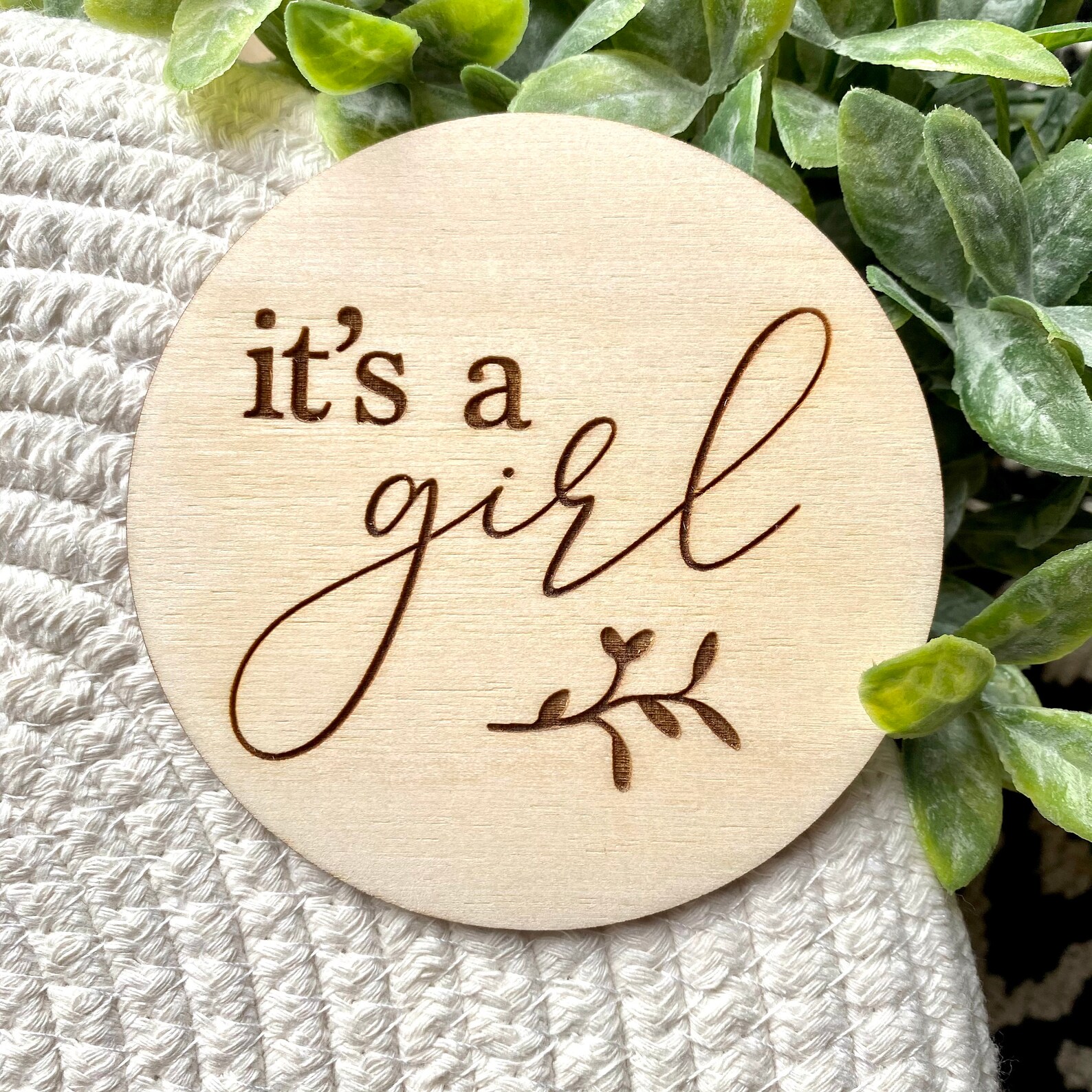It's a Girl Sign Baby Announcement Sign Newborn Photo - Etsy