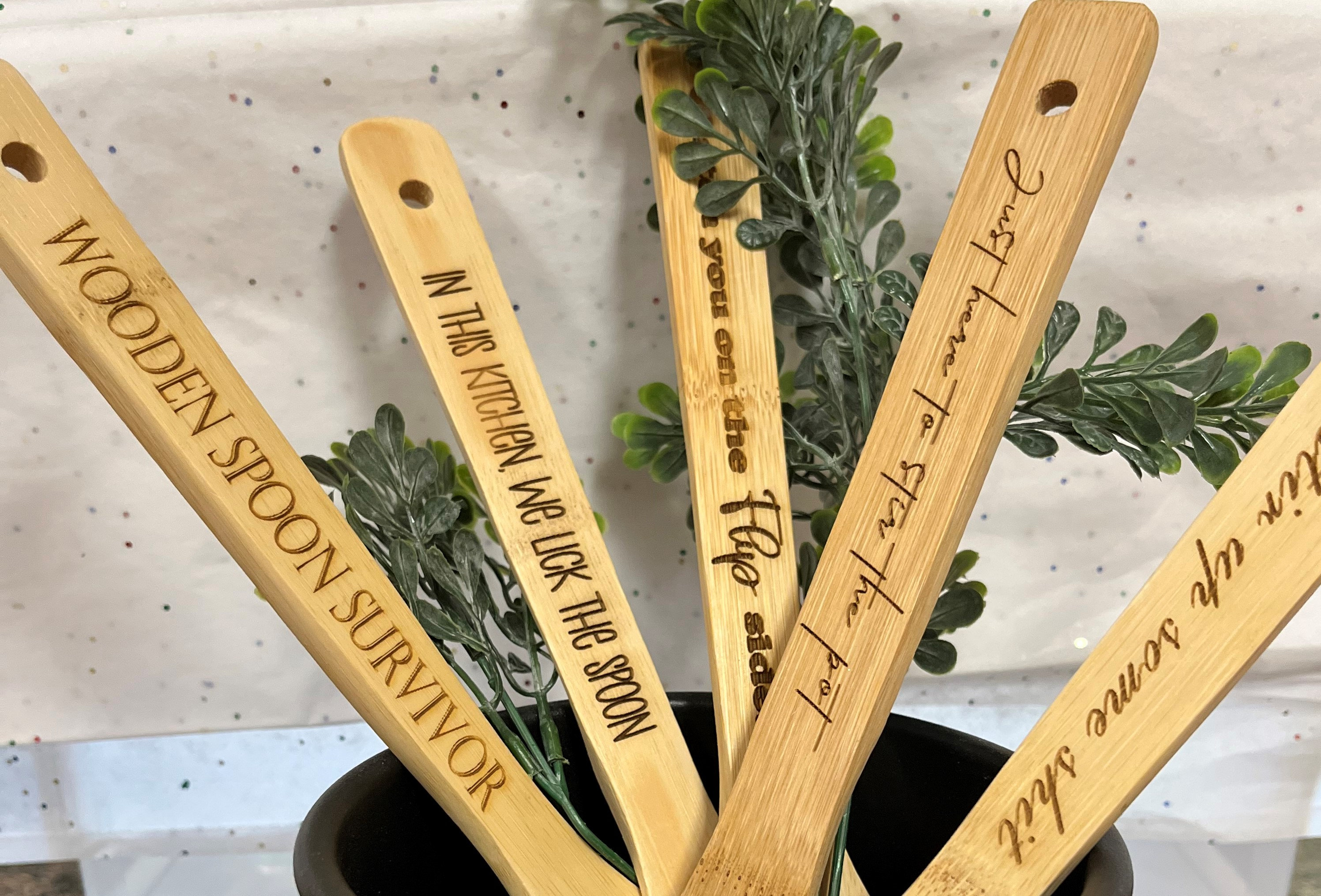 Custom Kitchen Spoon, Engraved Utensils, Mixing Spoon - Etsy