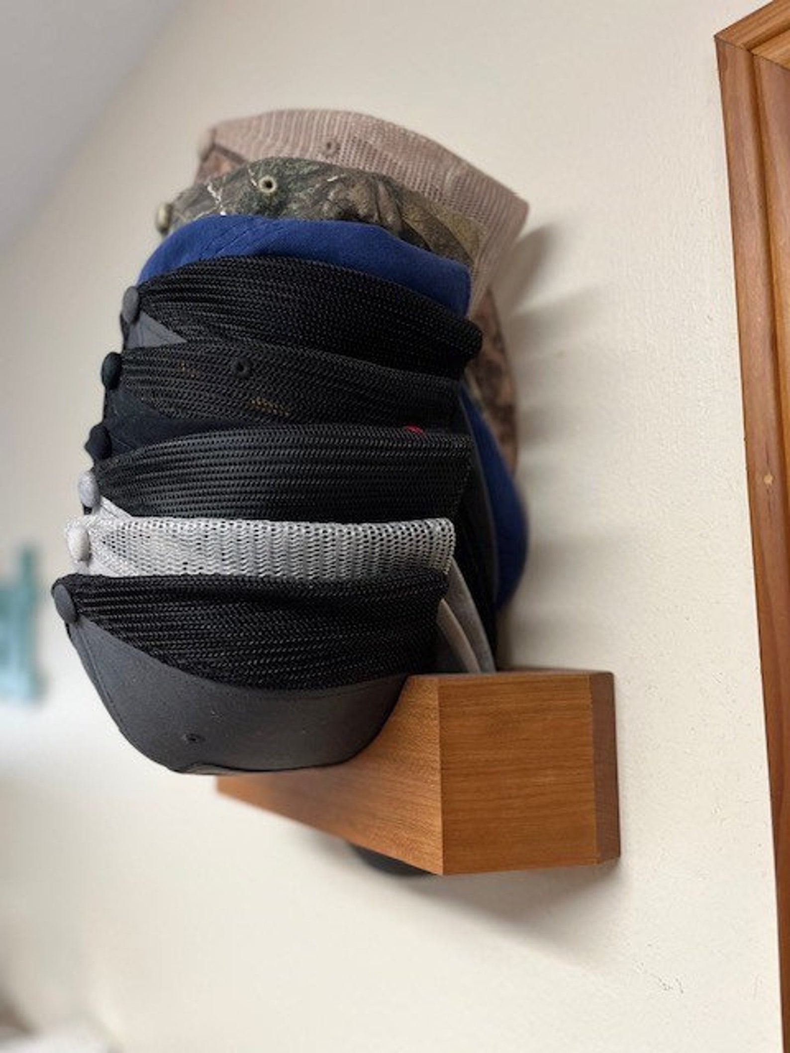Hat Shelves Wooden Hat Rack Hat Organization - Etsy