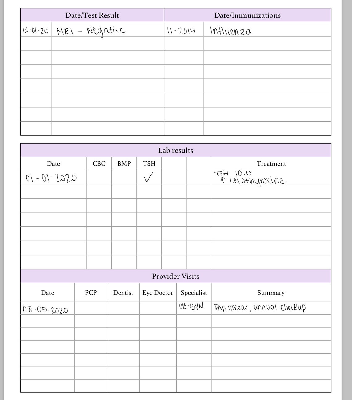 Personal Health Record, Medical Record, Medication Tracker, Health ...