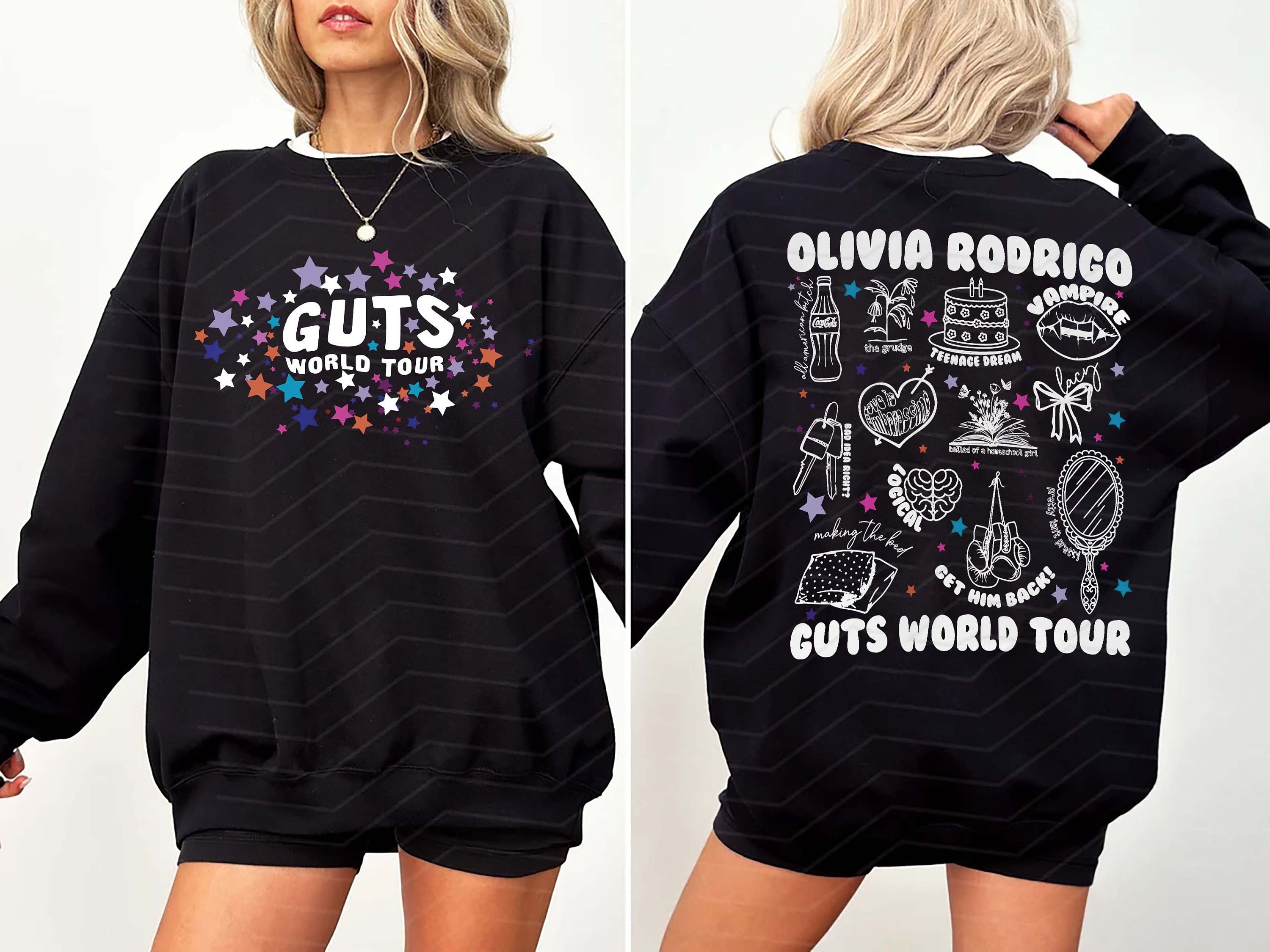 Olivia Guts Tour 2024 PNG, Olivia Rodrigo Guts Png, Olivia Track List ...