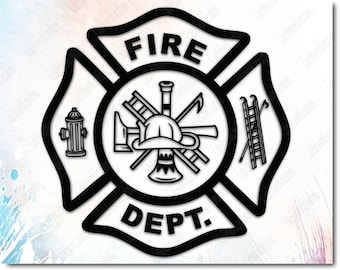 Firefighter svg | Etsy
