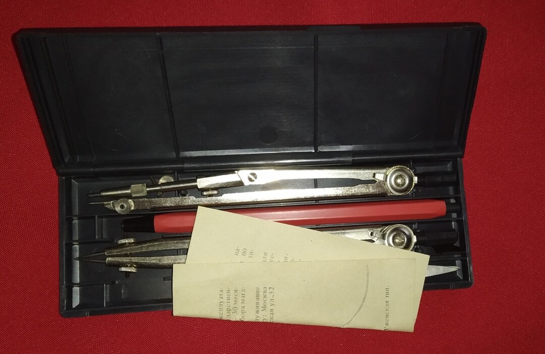 Soviet Vintage Drawing Kit, USSR Drawing Set , Collectible Set, School ...