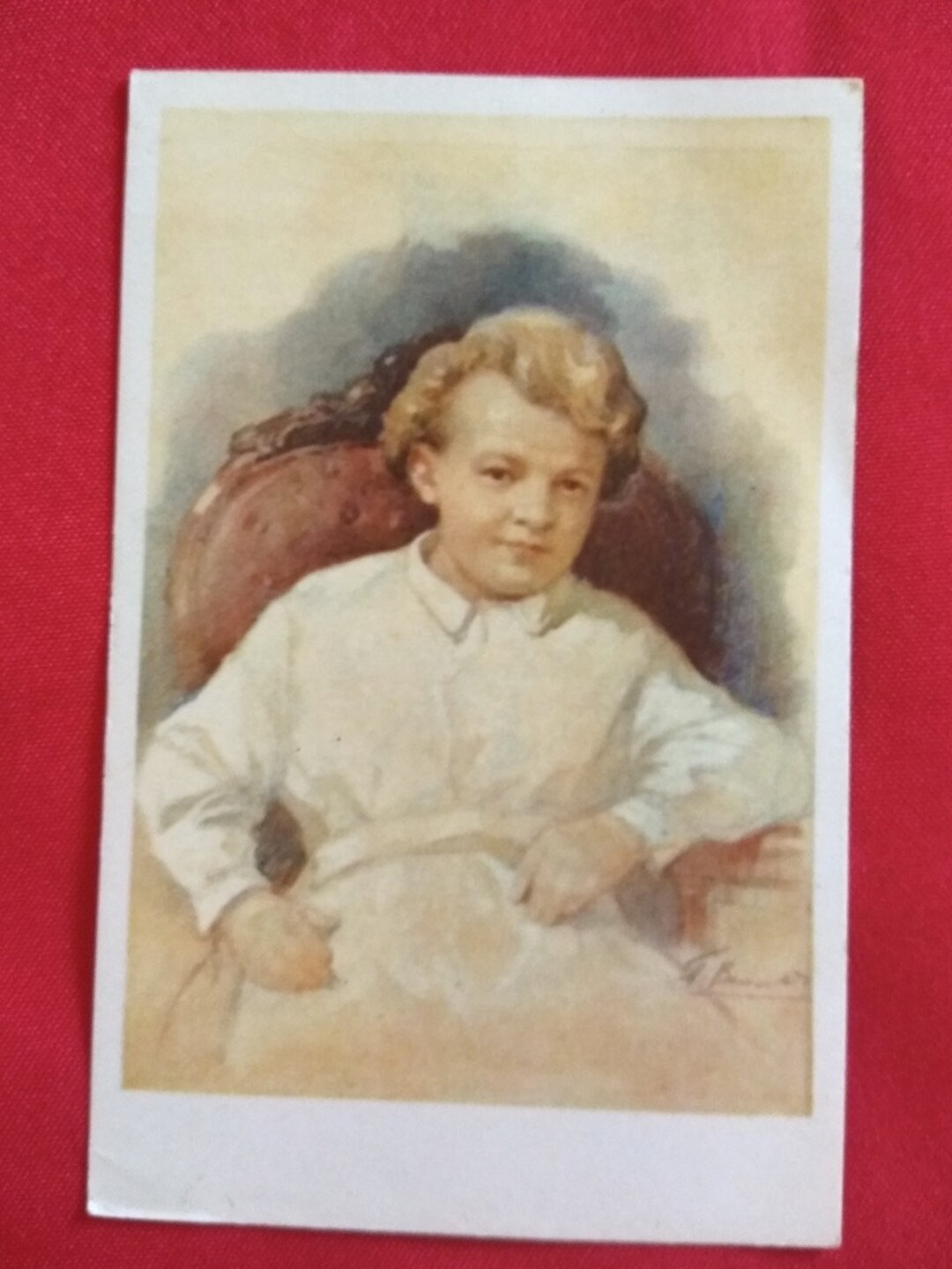 Vintage USSR Postcard, Lenin in Childhood, Soviet Postcard, 1969, 60s ...