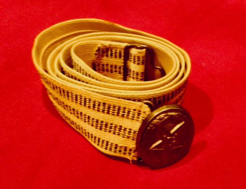 Soviet Vintage Military Parade Belt, Officers Soviet Army, Gold Buckle ...