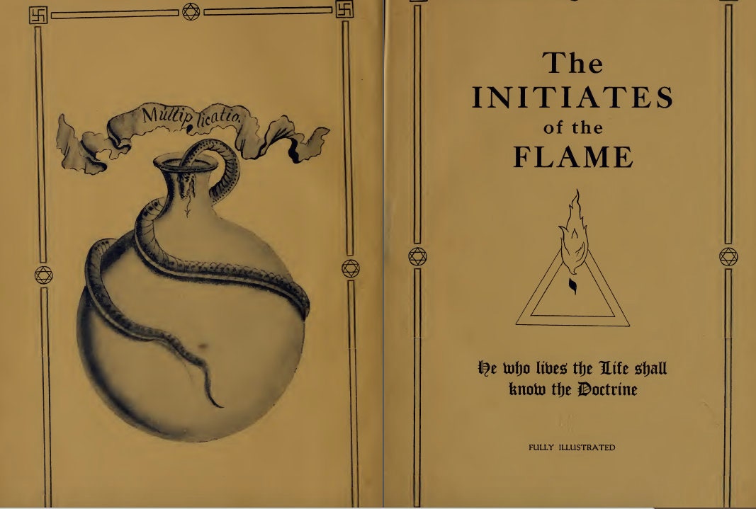 The Initiates of the Flame, M. P. Hall, Antique Book, Alchemy ...