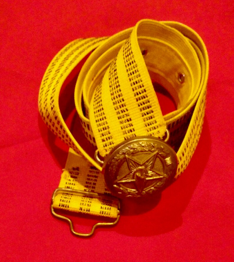 Soviet Vintage Military Parade Belt, Officers Soviet Army, Gold Buckle ...