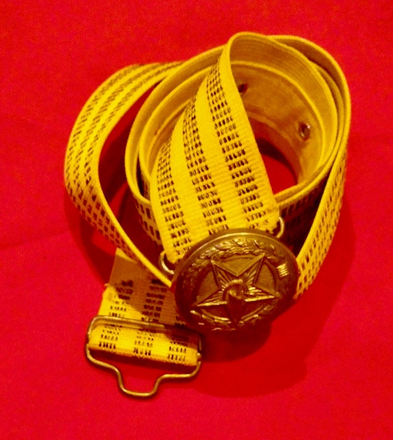 Soviet Vintage Military Parade Belt, Officers Soviet Army, Gold Buckle ...