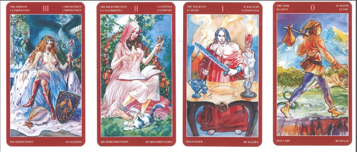Printable Download Pdf Tarot Of Sexual Magic Oracle Card Deck 78 Card