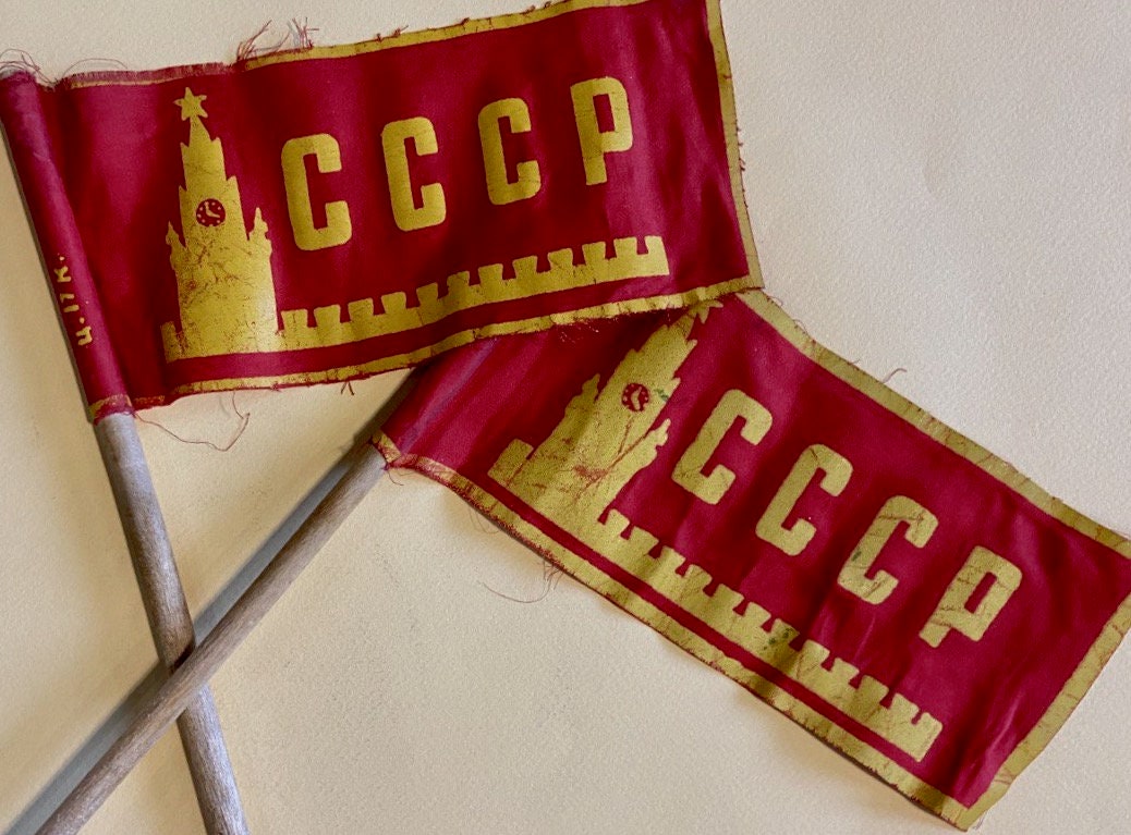 Soviet USSR Flag, Small Flag, Symbol of the Soviet Union, USSR Symbol ...