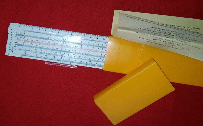 Vintage Slide Rule, USSR, Soviet Rule, Engineer Rule, Wooden ...