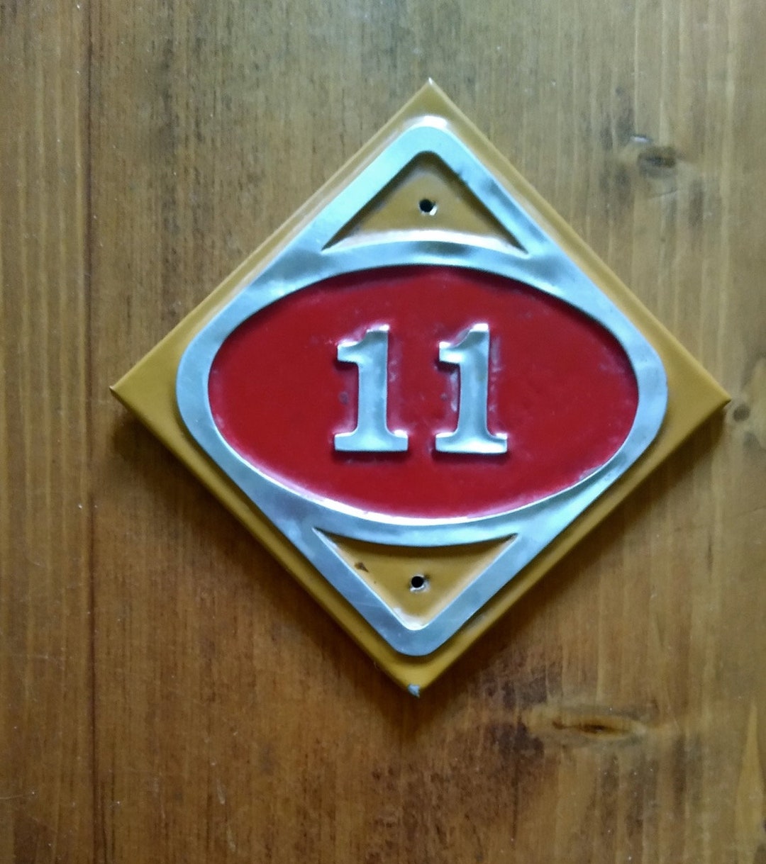 Vintage Soviet Number 11 Sign Flat Room Number Metal - Etsy UK