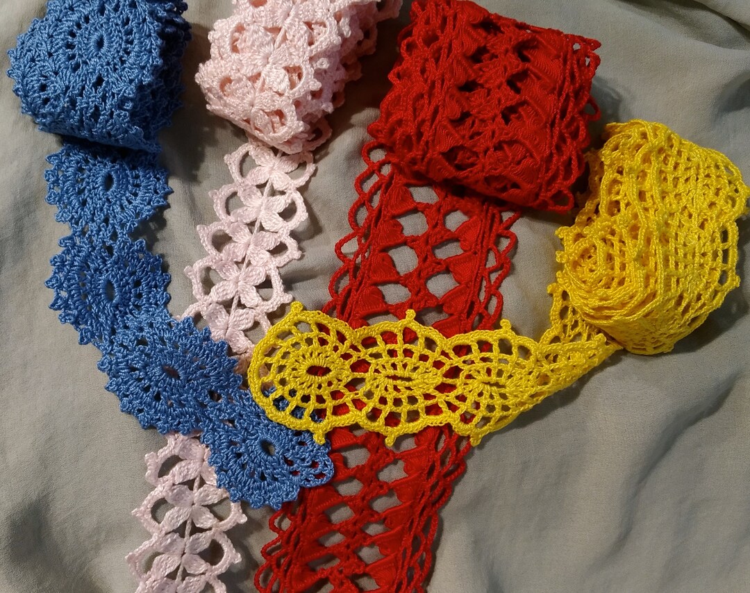 Crochet Lace Ribbon Lace Trim Crochet Ribbon Crochet Trim - Etsy