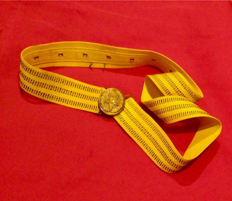 Soviet Vintage Military Parade Belt, Officers Soviet Army, Gold Buckle ...