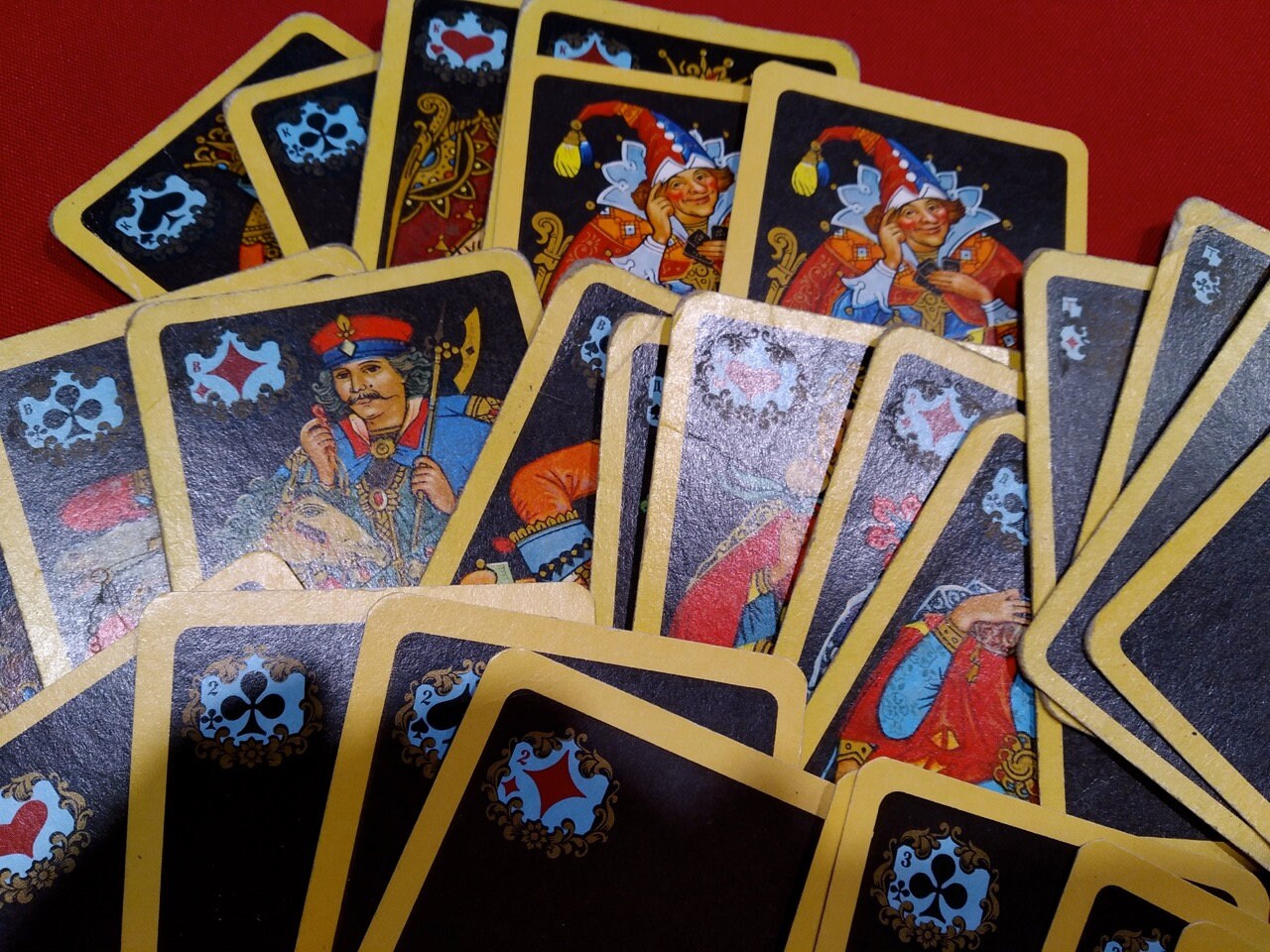 Vintage Playing Cards palekh Set of 56 Cards - Etsy