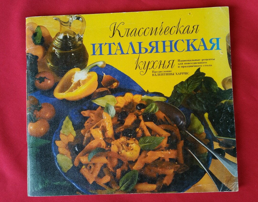 Vintage Cookbook, Classic Italian Cuisine, Italian Cookbook, Soviet ...