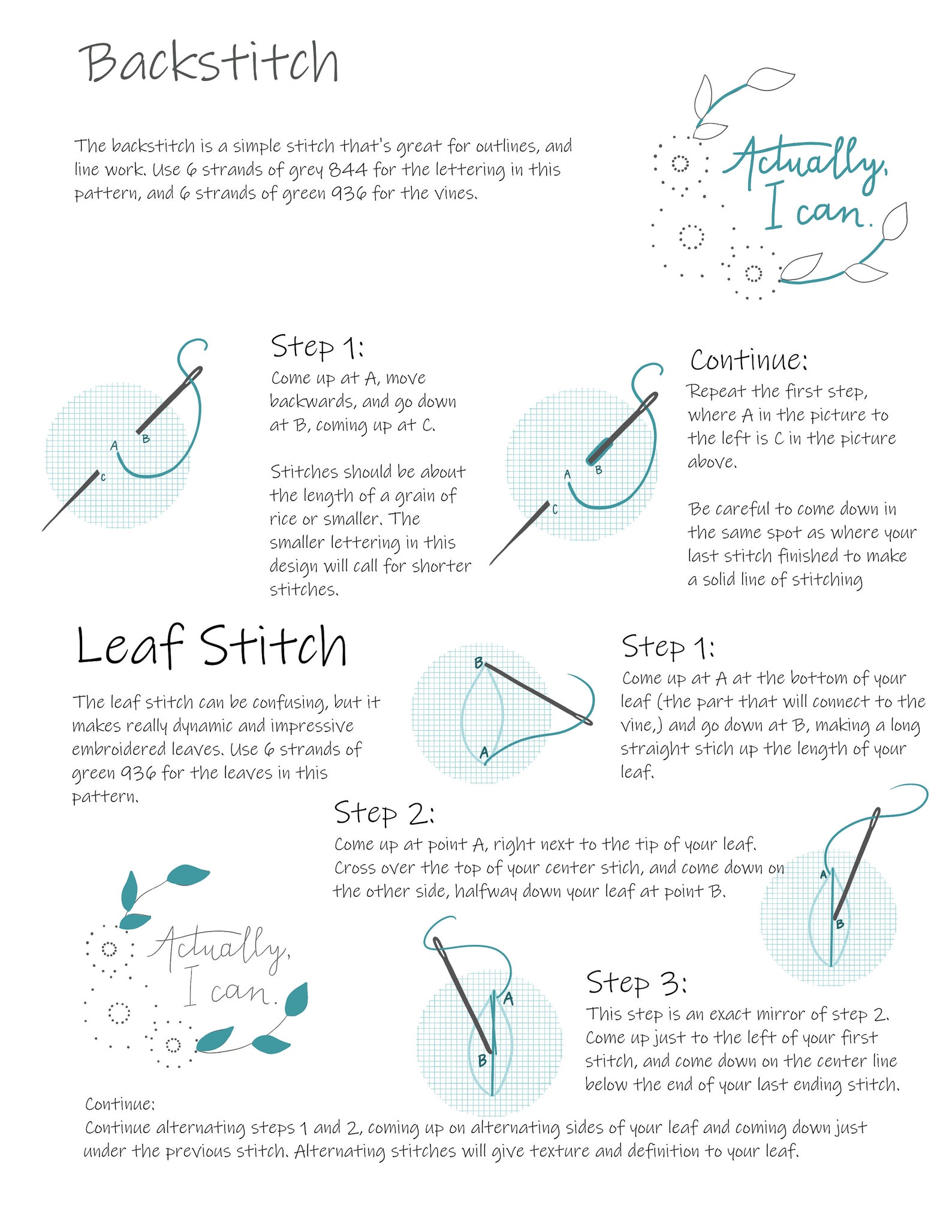 Beginner Embroidery Pattern PDF - Etsy