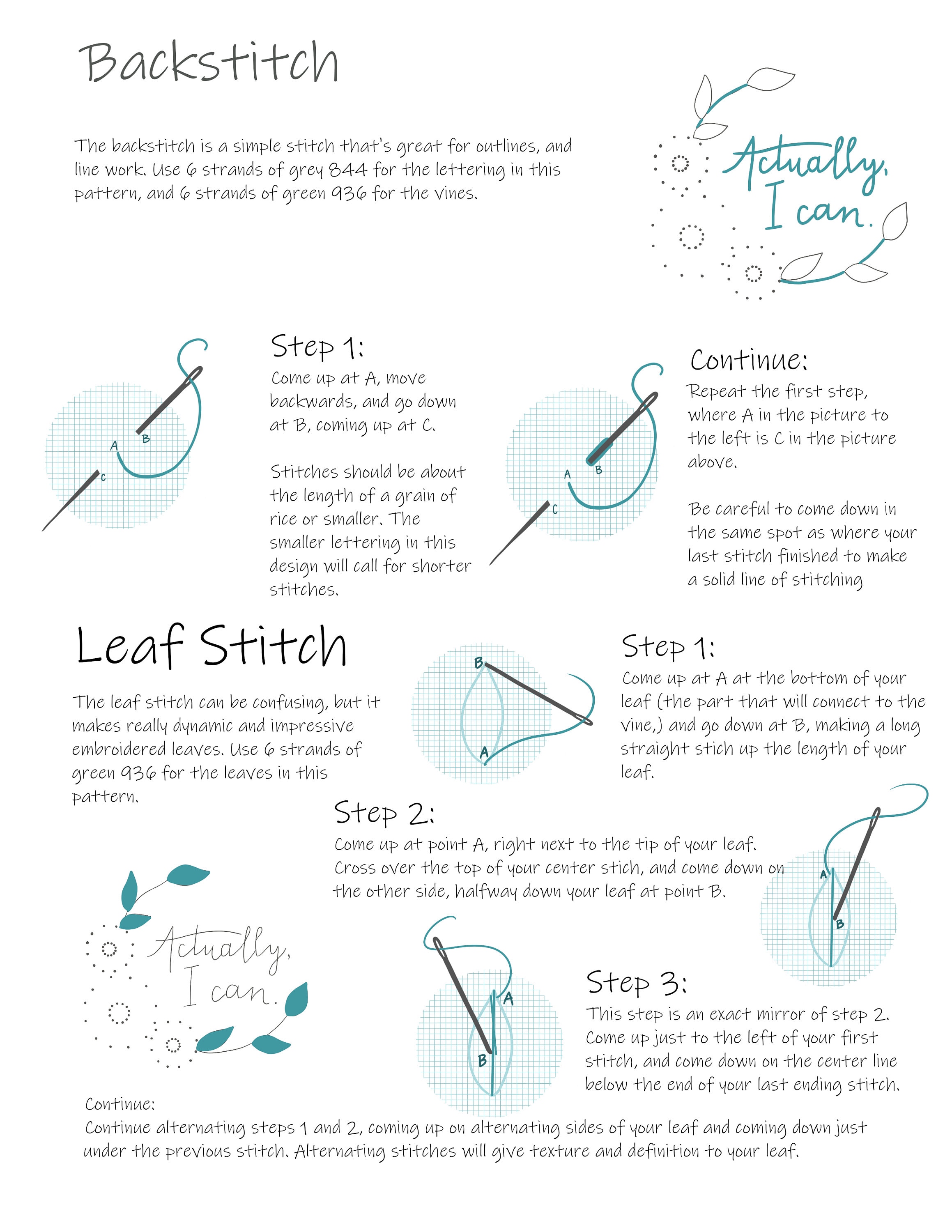 Beginner Embroidery Pattern PDF - Etsy