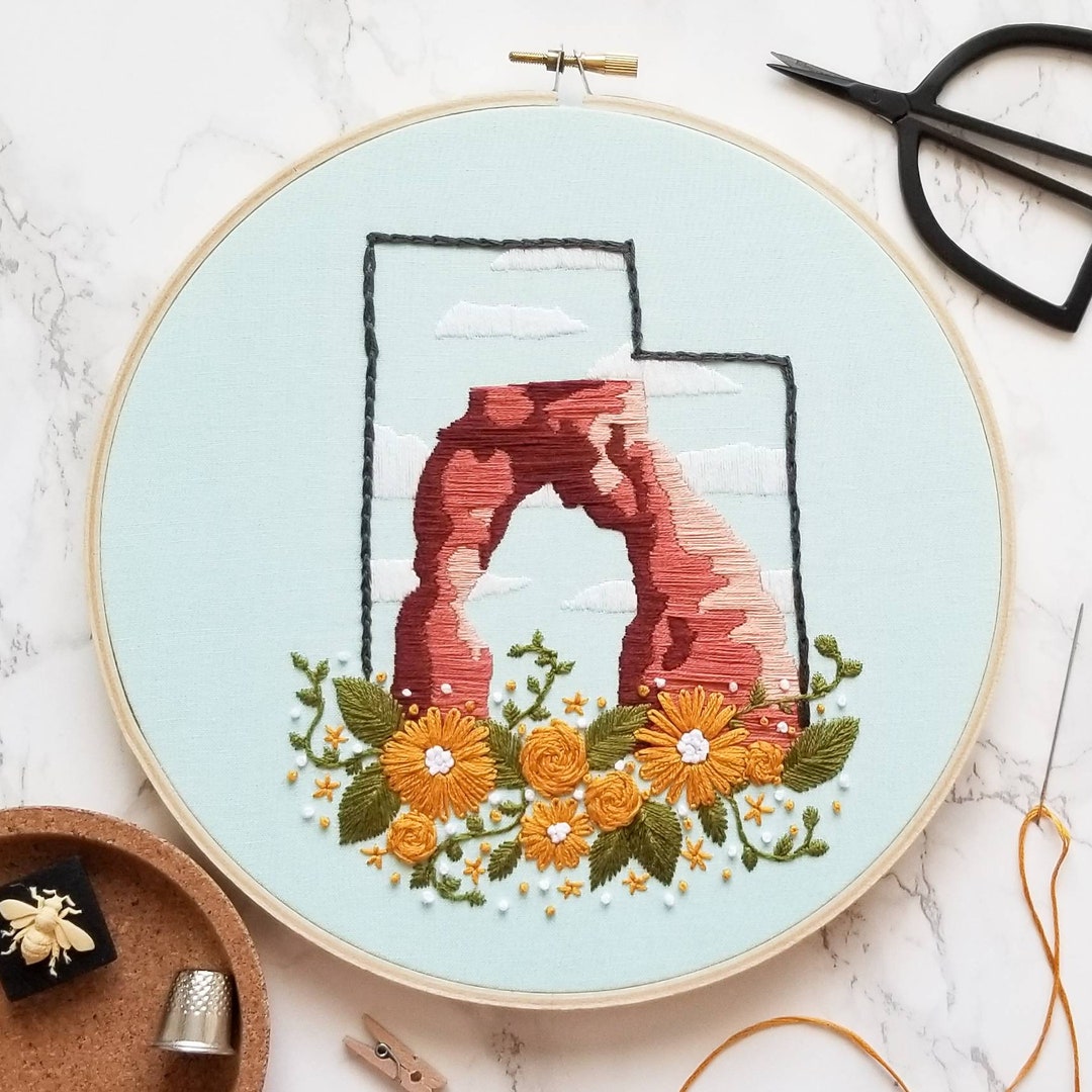 Delicate Arch Utah Embroidery - Etsy