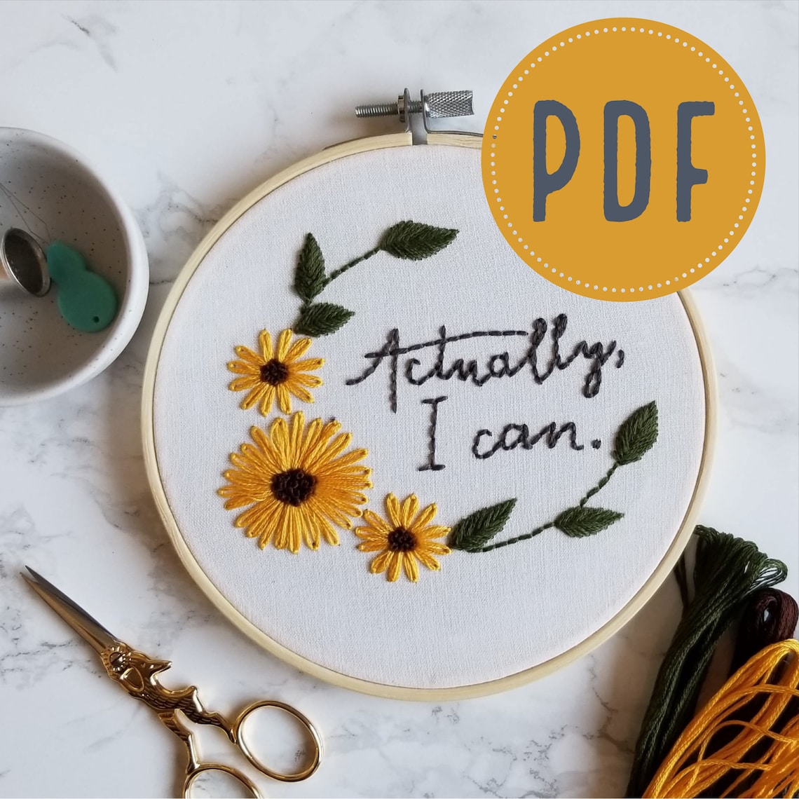 Beginner Embroidery Pattern PDF - Etsy