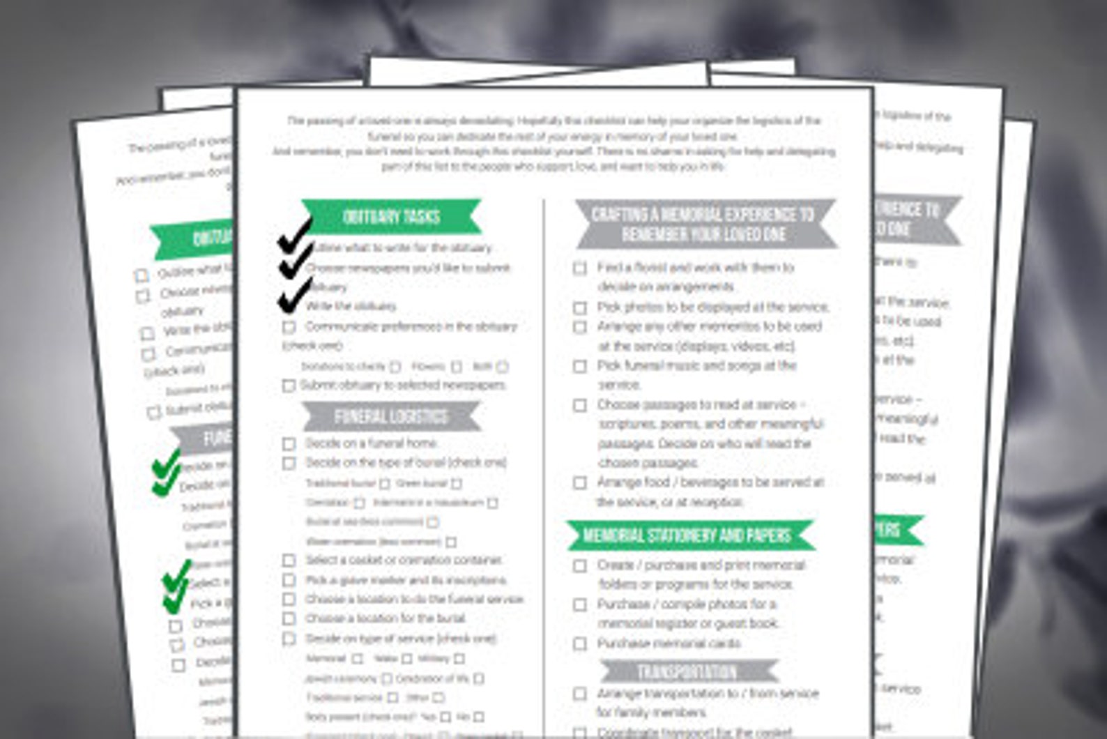 Funeral Checklist - Printable Templated PDF + EDITABLE Word Doc - Etsy ...