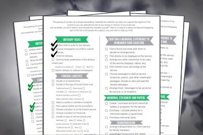 Funeral Checklist - Printable Templated PDF + EDITABLE Word Doc - Etsy