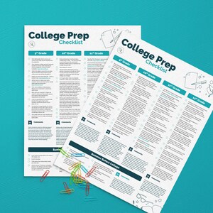 Simple College Prep Checklist for High Schoolers (PRINTABLE) + EDITABLE ...