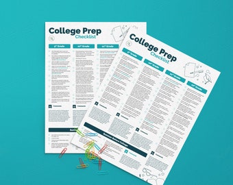 Preparing for College Digital Download Timeline From Middle - Etsy