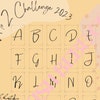 2023 Boho A to Z Reading Challenge Dated Template, ABC Template ...