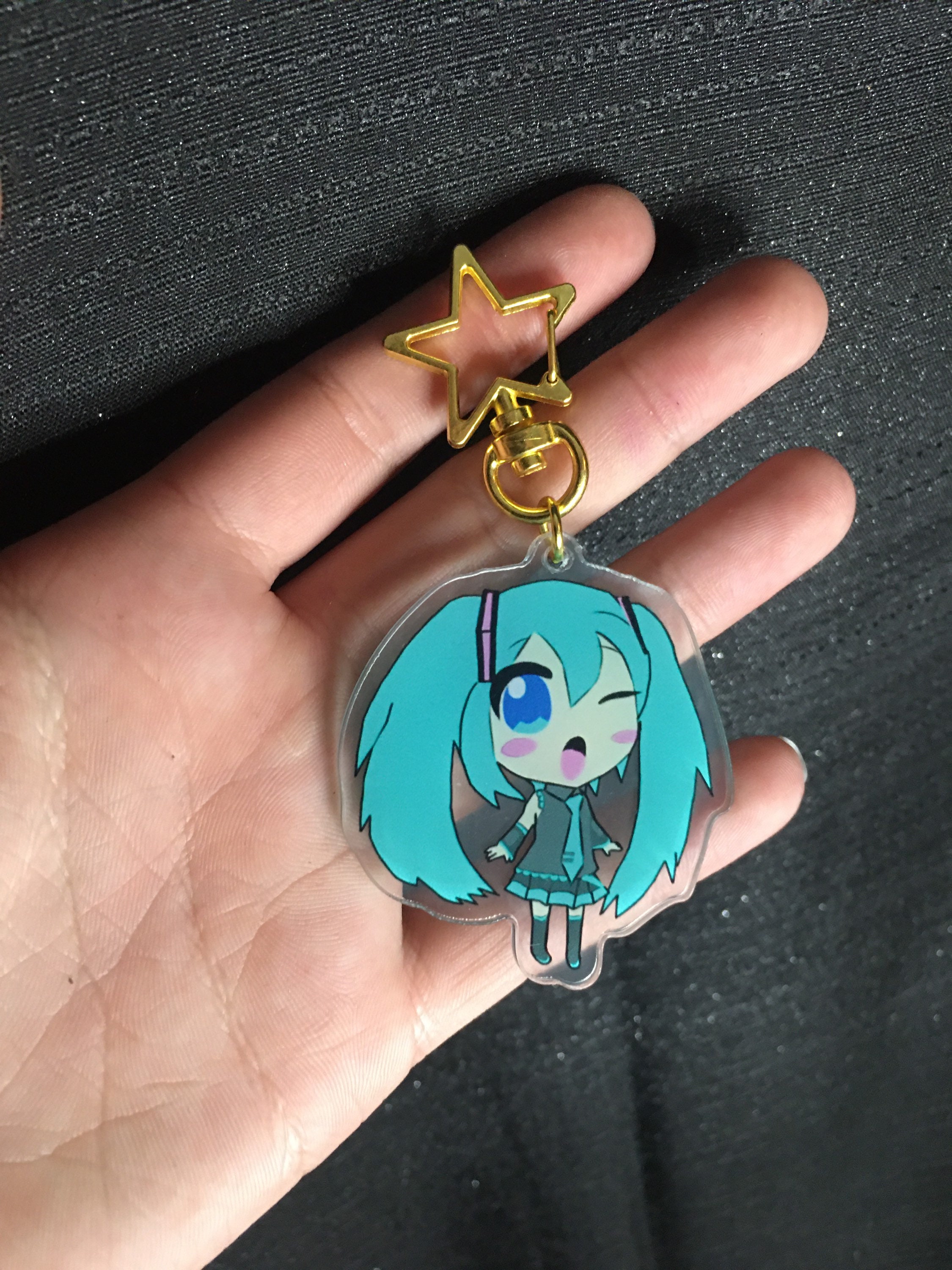 Hatsune miku keychain | Etsy