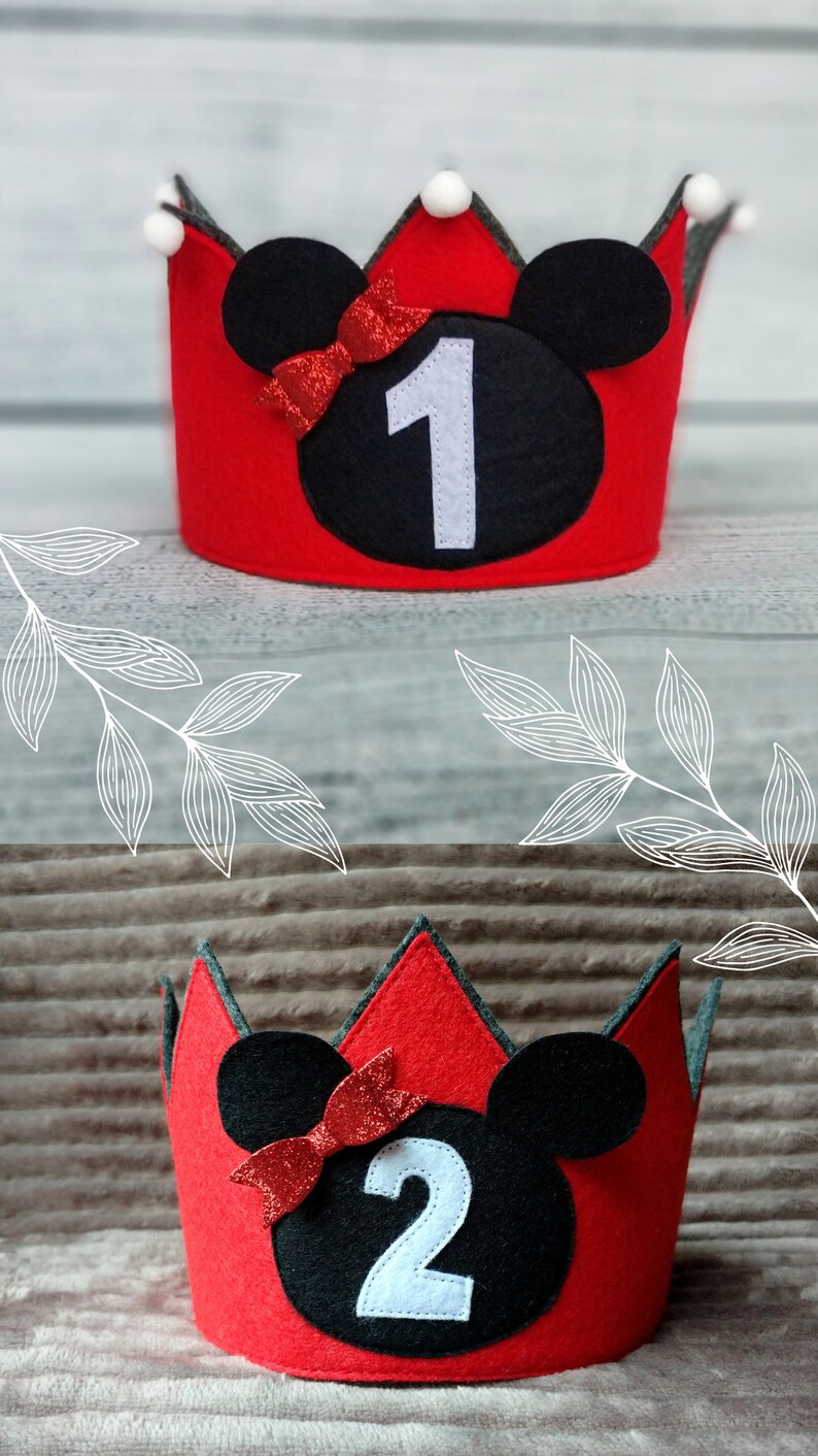 Personalised Felt Birthday Crown,1st Birthday Crown, 2nd Birthday Crown ...
