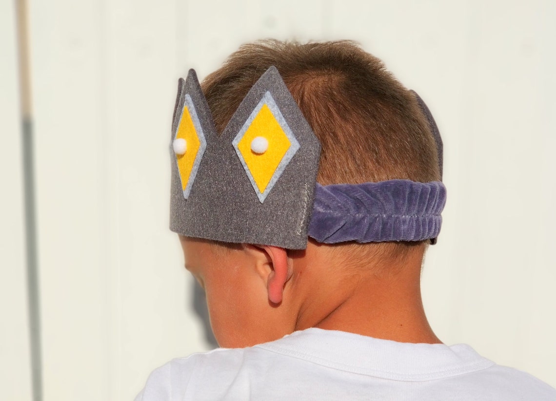 Gray Felt Little Prince Crown - Etsy