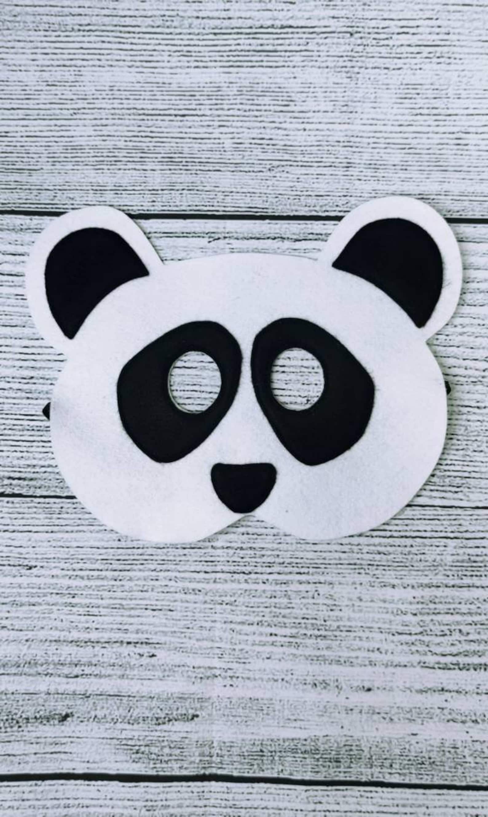 Felt PANDA Mask for Kids - Etsy
