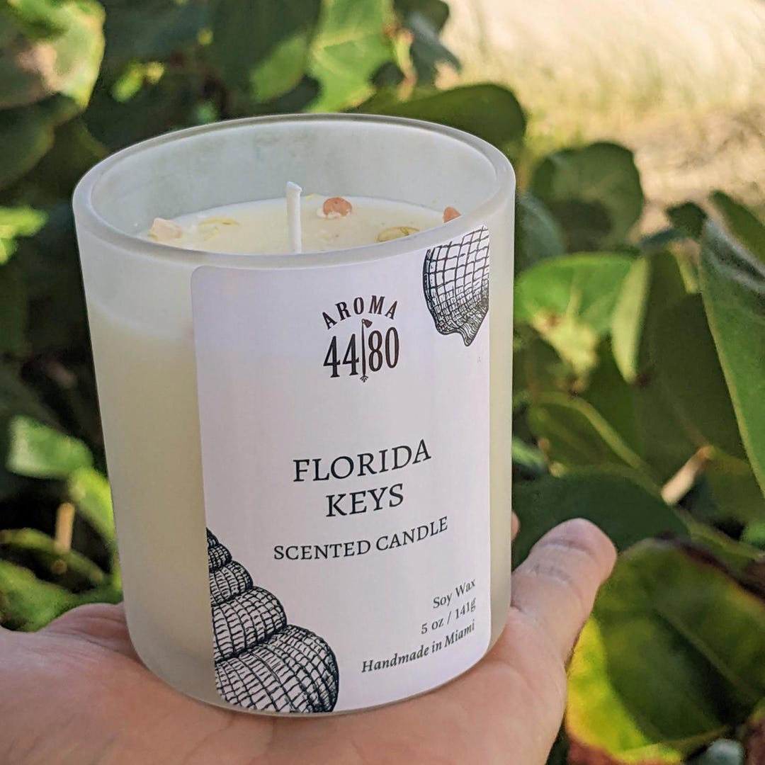 Handmade Scented Soy Candle by the Sea Collection Beach Florida Keys ...