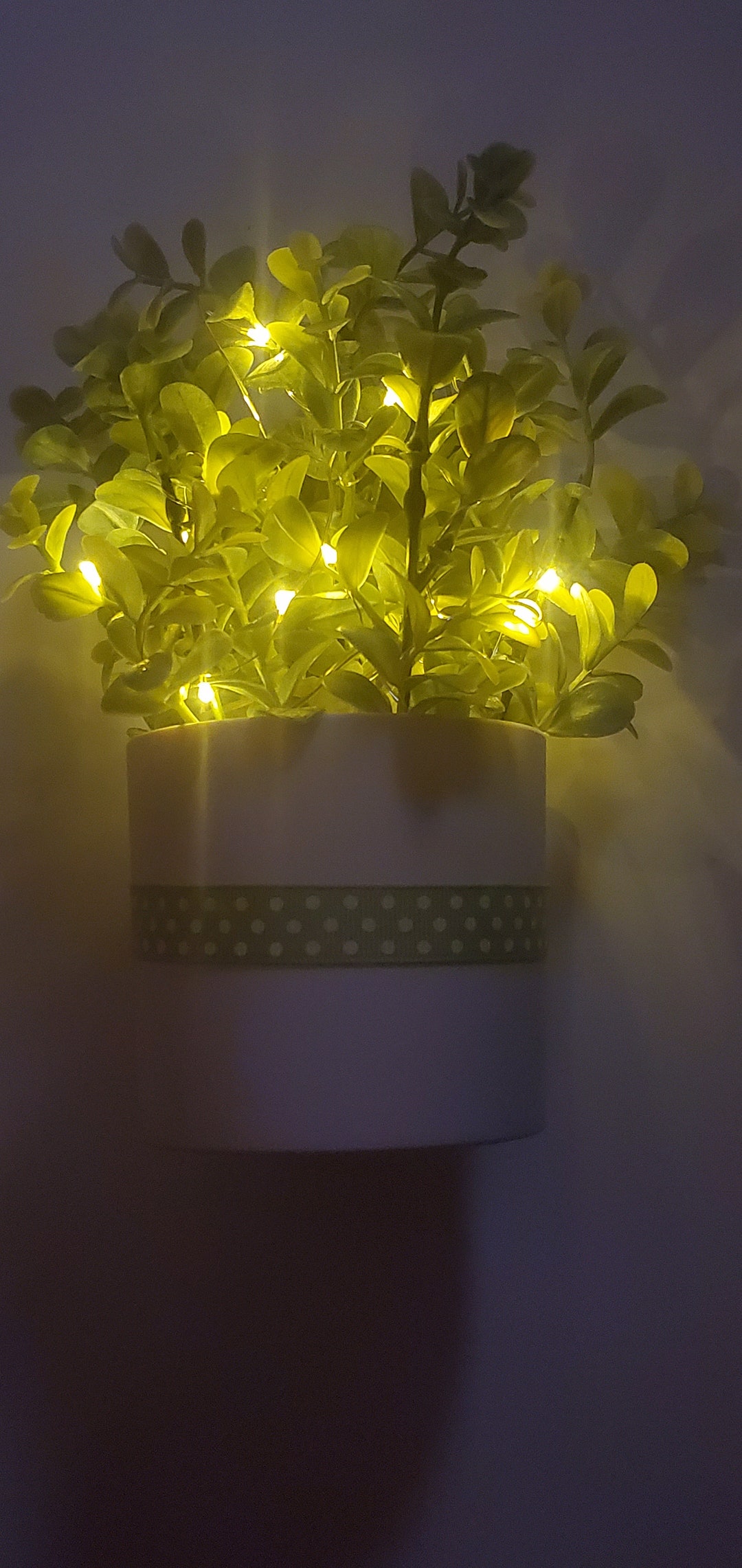Light up Potted Plant - Etsy