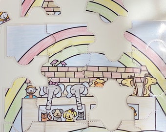 Noah's Ark Handwriting Tracing Preschool Bible Christian Homeschool - Etsy