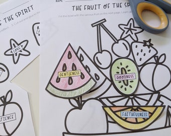 Fruit of the Spirit Busy Book Bible Study Sunday School - Etsy
