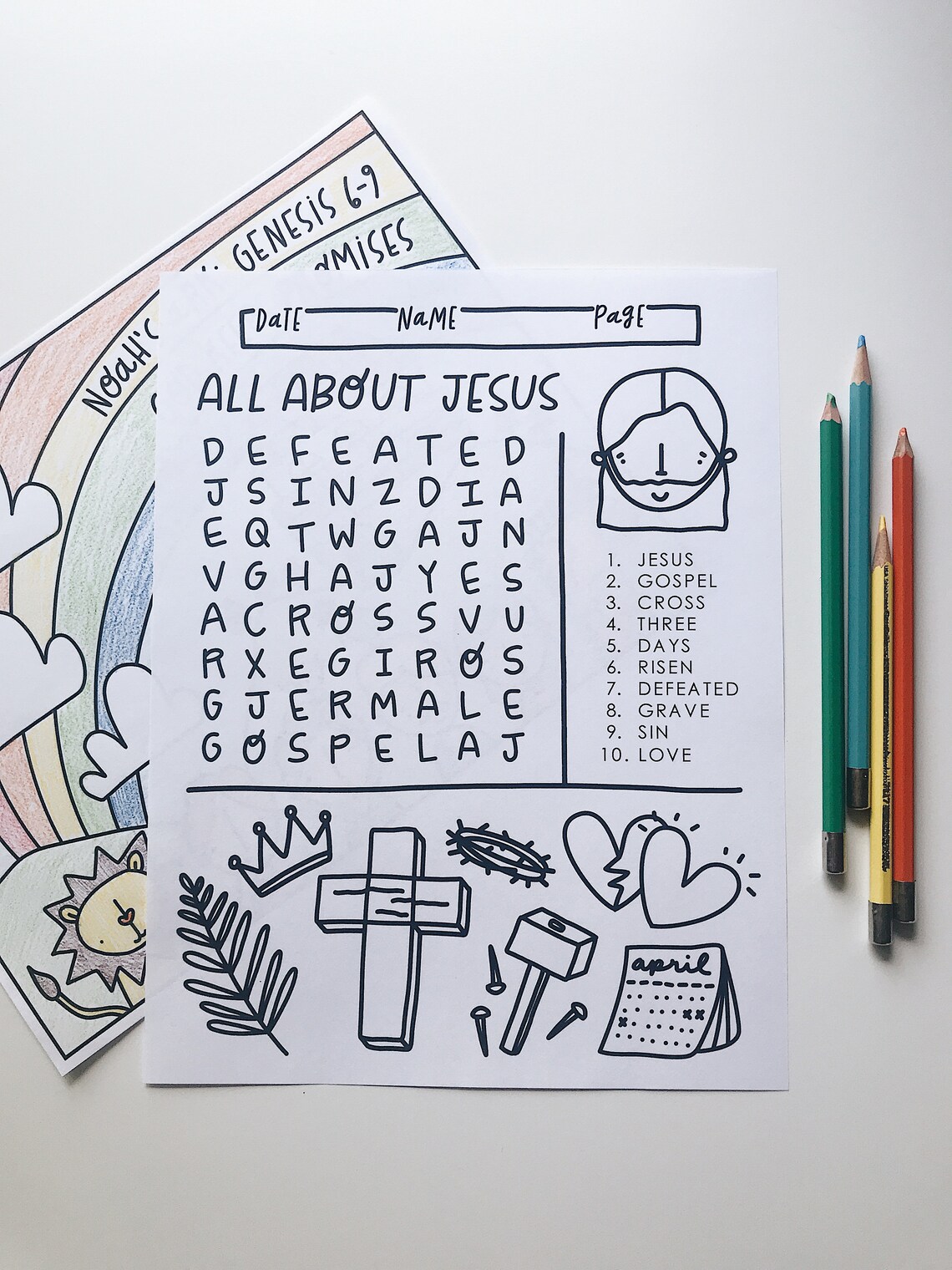 Bible Wordsearch Who is Jesus Basic and Advanced Puzzle - Etsy