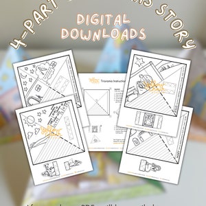 Advent/christmas/nativity Triorama Bundle Jesus in a Manger, Mary and ...