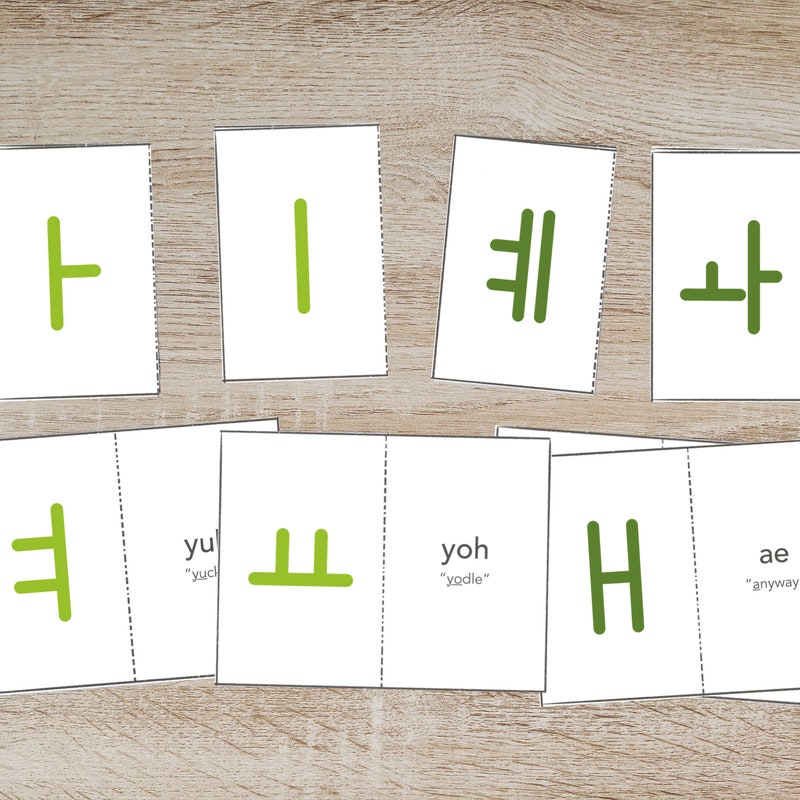 Korean Flashcards - Etsy