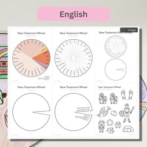 New Testament Books of the Bible Wheel: Christian Homeschool Printable ...